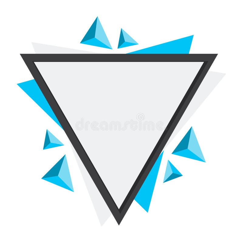 Modern Abstract Triangle Frame Decoration Stock Vector - Illustration ...