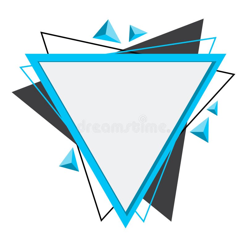 Modern Abstract Triangle Frame Decoration Stock Vector - Illustration ...