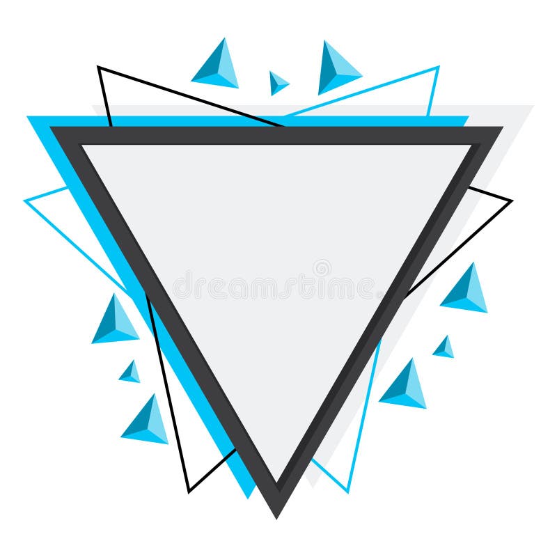 Modern Abstract Triangle Frame Decoration Stock Vector - Illustration ...