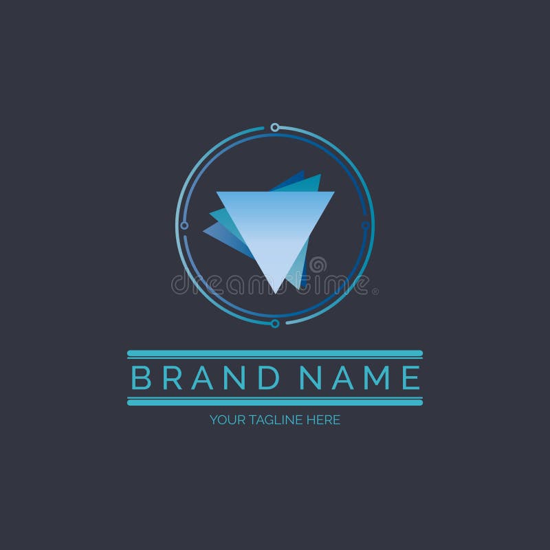 Modern Triangle Layers Logo Template Design Vector for Brand or Company ...