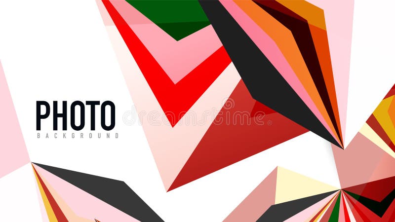 Modern Triangle Presentation Template Stock Vector - Illustration of ...
