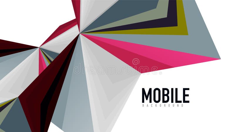 Modern Triangle Presentation Template Stock Vector - Illustration of ...