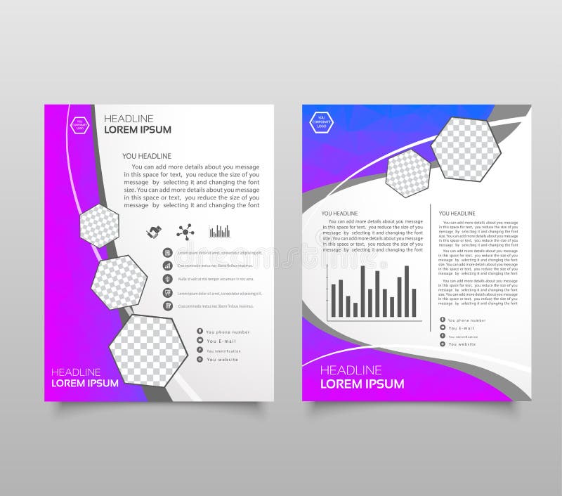 Modern Triangle Presentation Template. Business Design Background ...