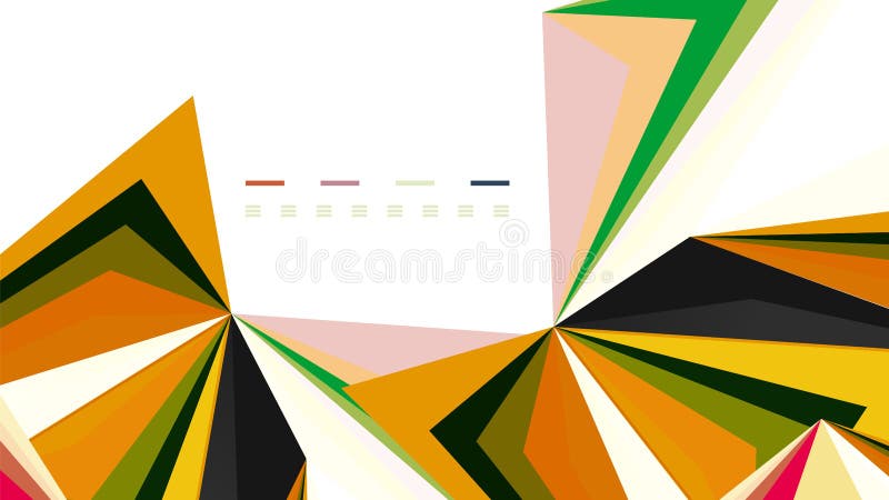 Modern Triangle Presentation Template Stock Vector - Illustration of ...