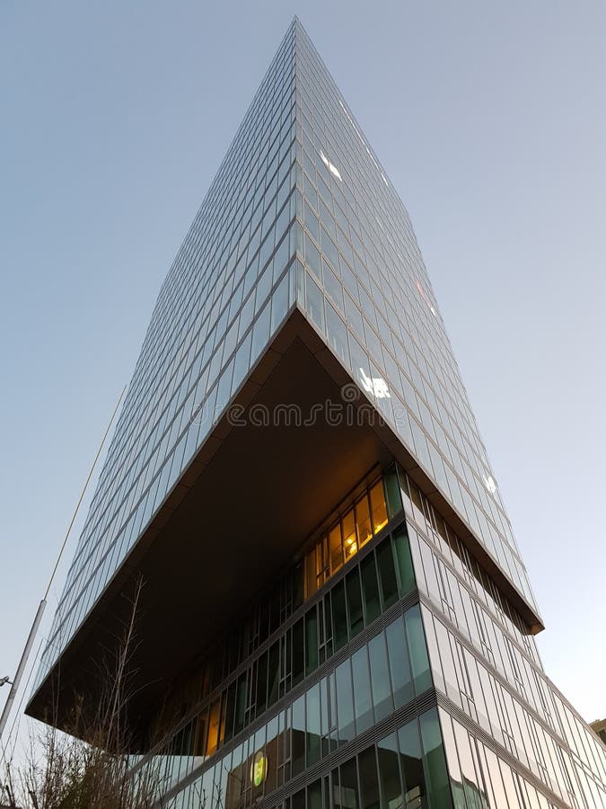 Modern Triangle Air Conditioner On A White Empty Room Stock Image ...