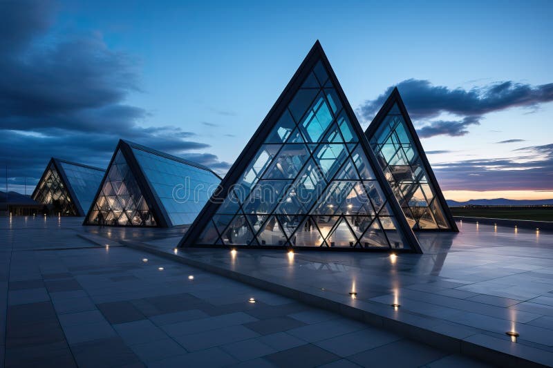 Modern Triangular-shaped House with an Outdoor Swimming Pool in the ...