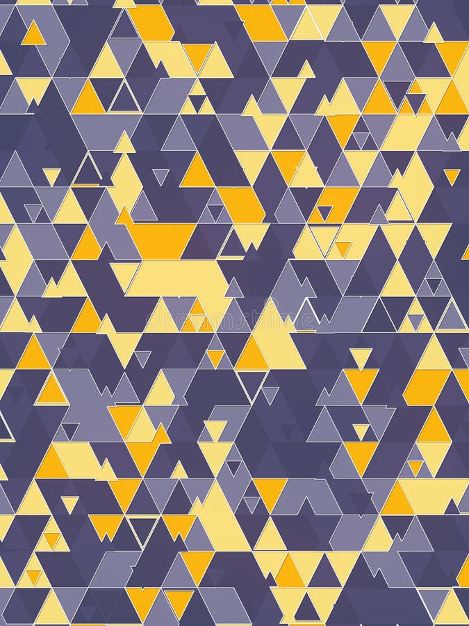 Modern Triangular Shapes Pattern Design. 3d Rendering Minimal Geometric ...