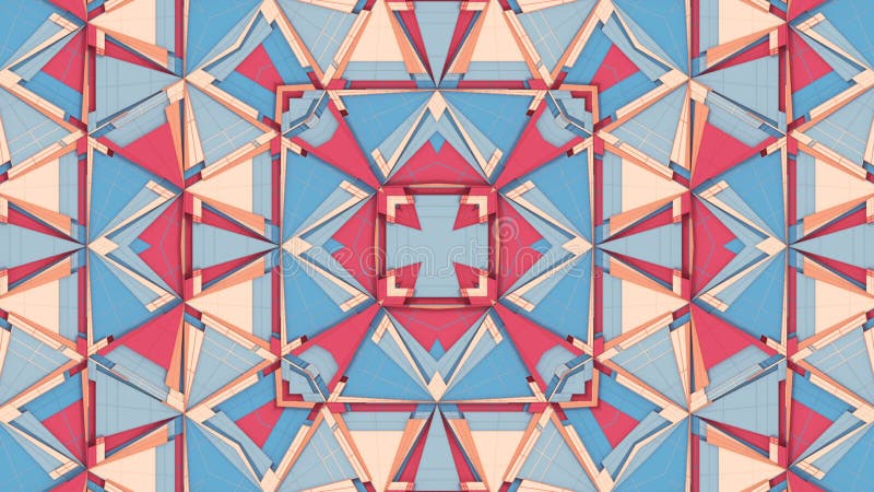 Modern Triangular Shapes Pattern Design. 3d Rendering Minimal Geometric ...