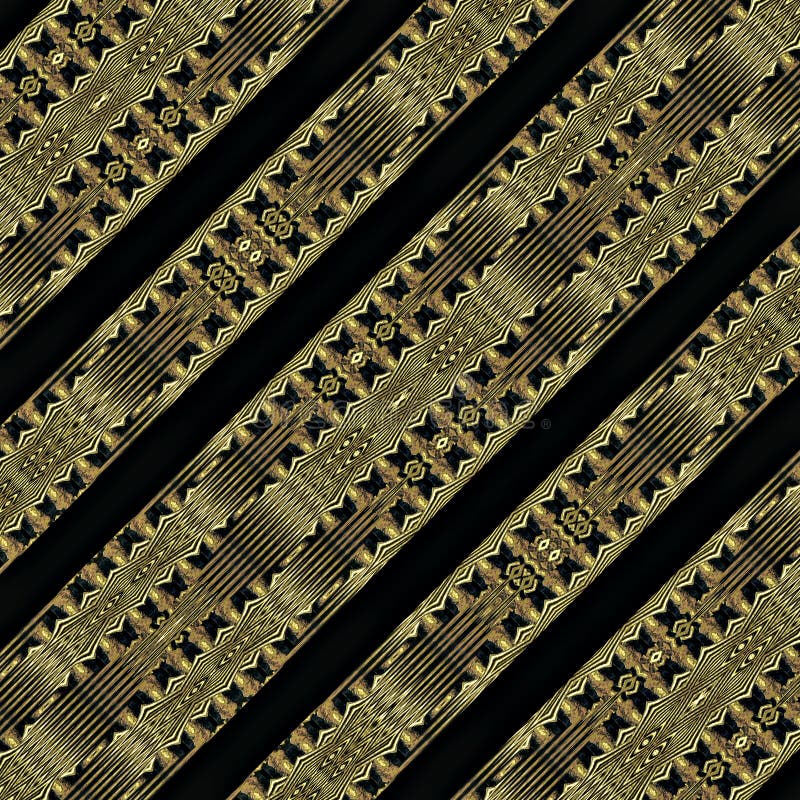 Modern Tribe Geometric Pattern Stock Illustration - Illustration of ...