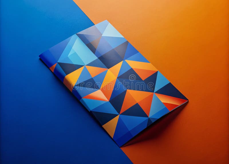 Modern Trifold Brochure Design Template Striking Abstract Geometric ...