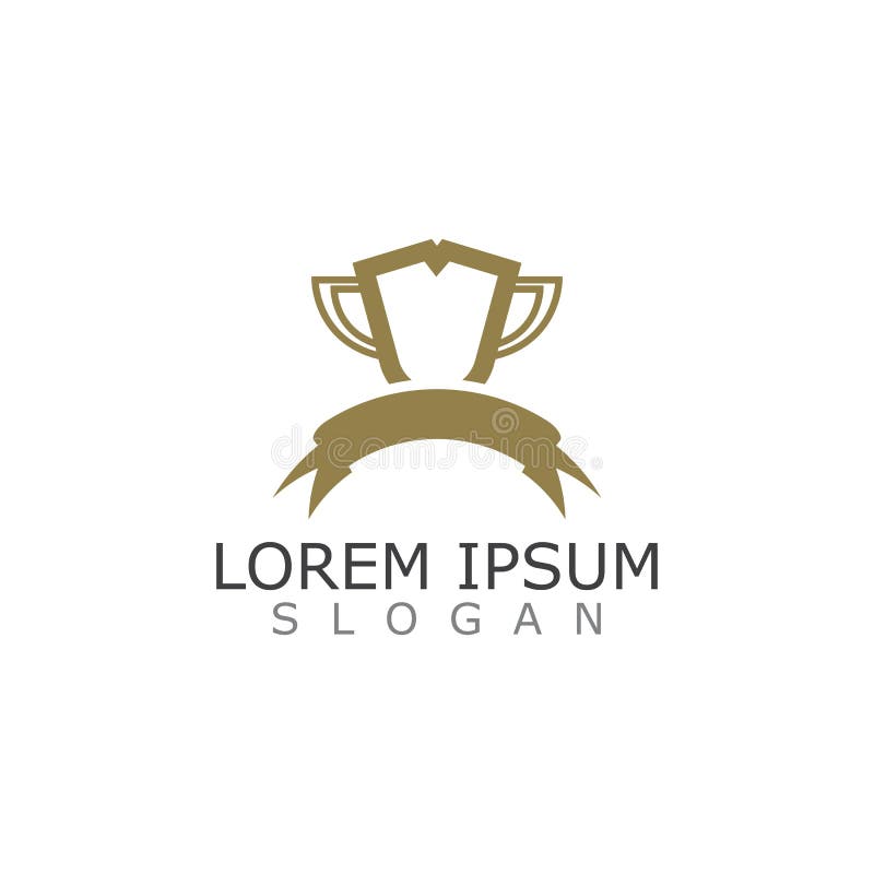 Modern Trophy Winner Logo Symbol Icon Vector Graphic Design Stock ...