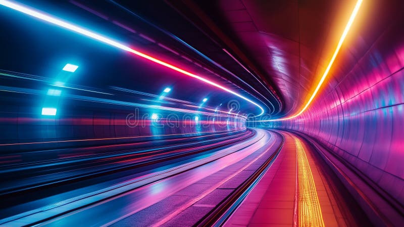 Modern Tunnel Turn Design with Lights, Beautiful Tunnel Architecture ...