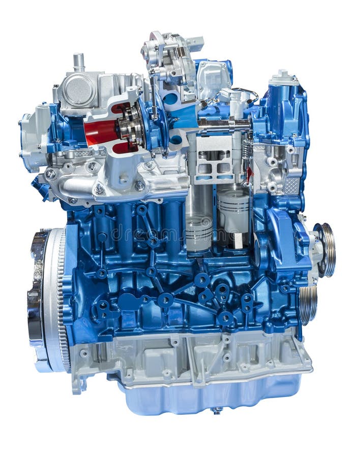 Modern Turbo Diesel Truck Engine Stock Photo - Image of block, machine ...
