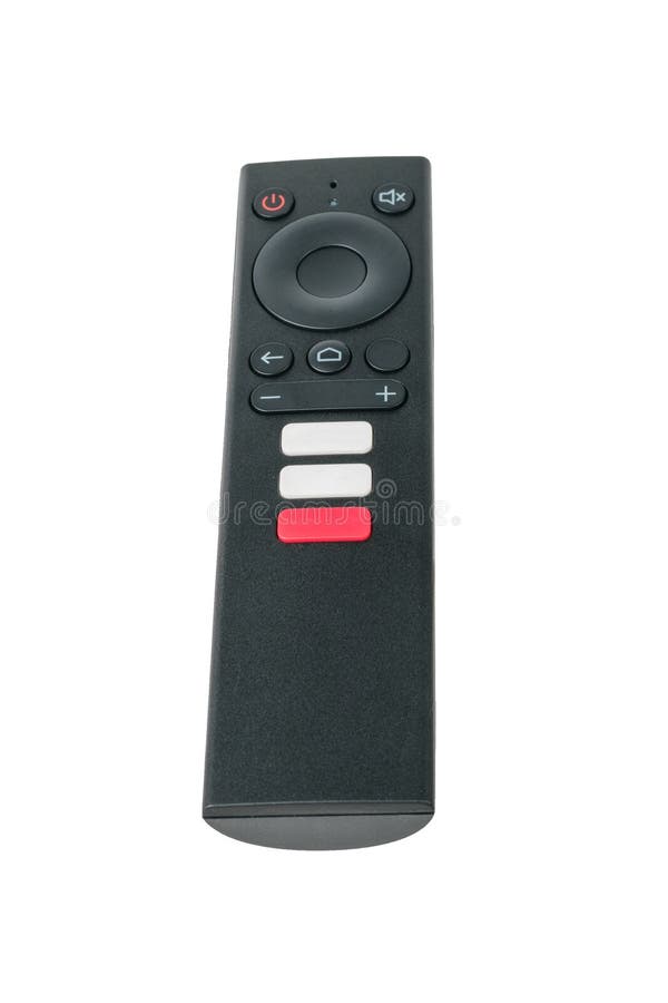 Modern TV Remote Isolated on a White Background Stock Photo - Image of ...
