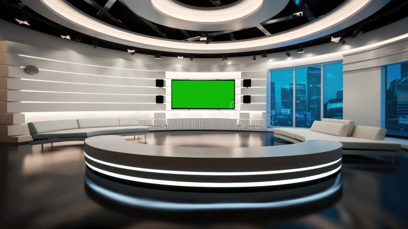 Modern Tv Studio, Studio the Perfect Backdrop for Any Green Screen or ...