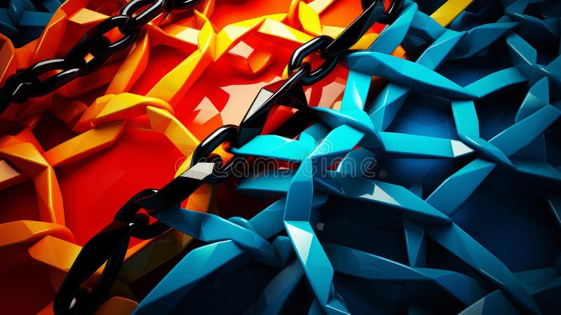 Modern Twist on Traditional Patterns Geometric Chain Link Design with a ...