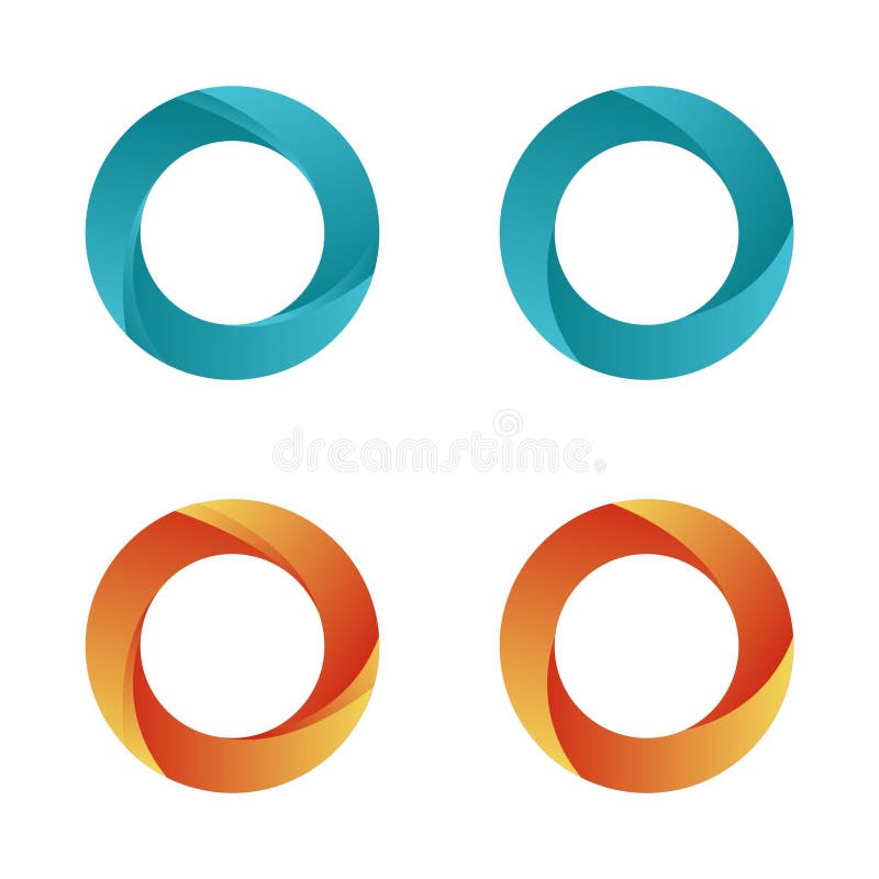Modern Twisted Letter O Icon. Gradient Letter O Logo Stock Vector ...