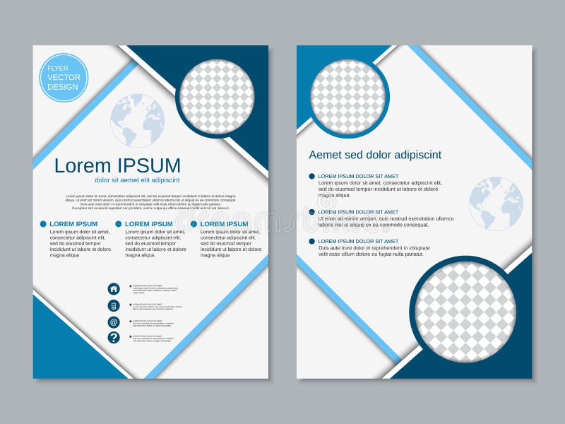 Modern Two-sided Professional Flyer Vector Design Stock Vector ...