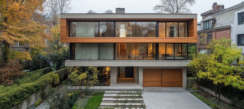 Modern Two-Story Home with Cedar Siding, Extensive Windows, and ...