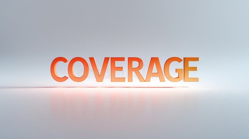 Modern Typographic Design Showcasing the Word Coverage with a Warm ...