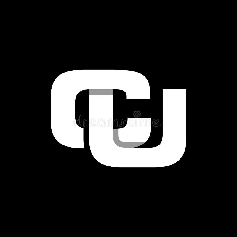 Modern Typography CU or UC Simplicity Business Icon Logo Design Stock ...