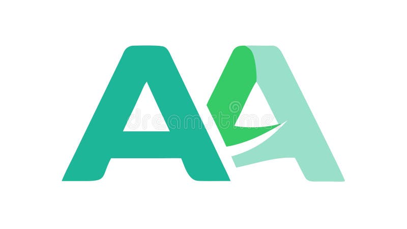 Modern Typography Letters AA, Branding Design Elements, Vector Design ...