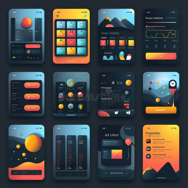 Modern Ui Design Layout Stock Illustrations – 67,333 Modern Ui Design ...