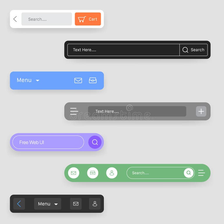 Modern Navigation Bars Stock Illustrations – 731 Modern Navigation Bars ...