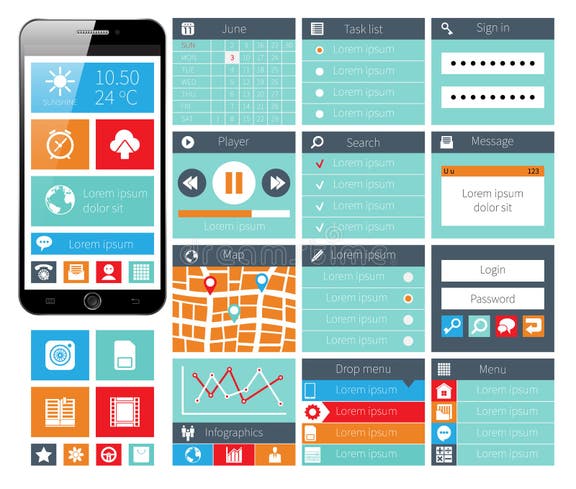 Modern Ui Elements White Stock Illustrations – 5,004 Modern Ui Elements ...