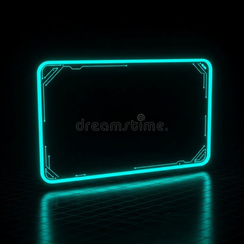 Virtual Reality Screen Frame Stock Illustration - Illustration of ...