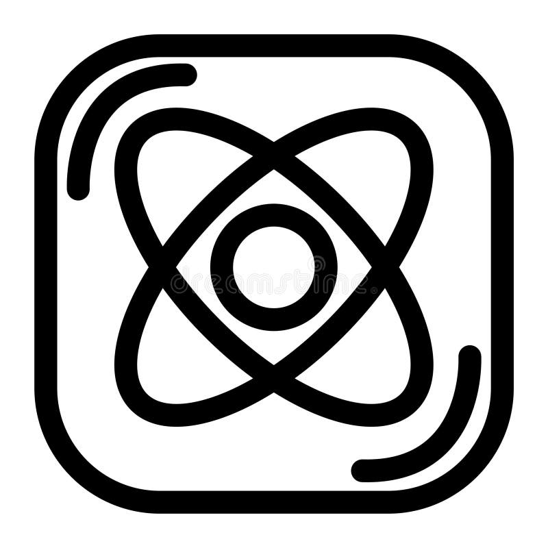 Modern UI UX - Clean Atom Icon Stock Vector - Illustration of clean ...