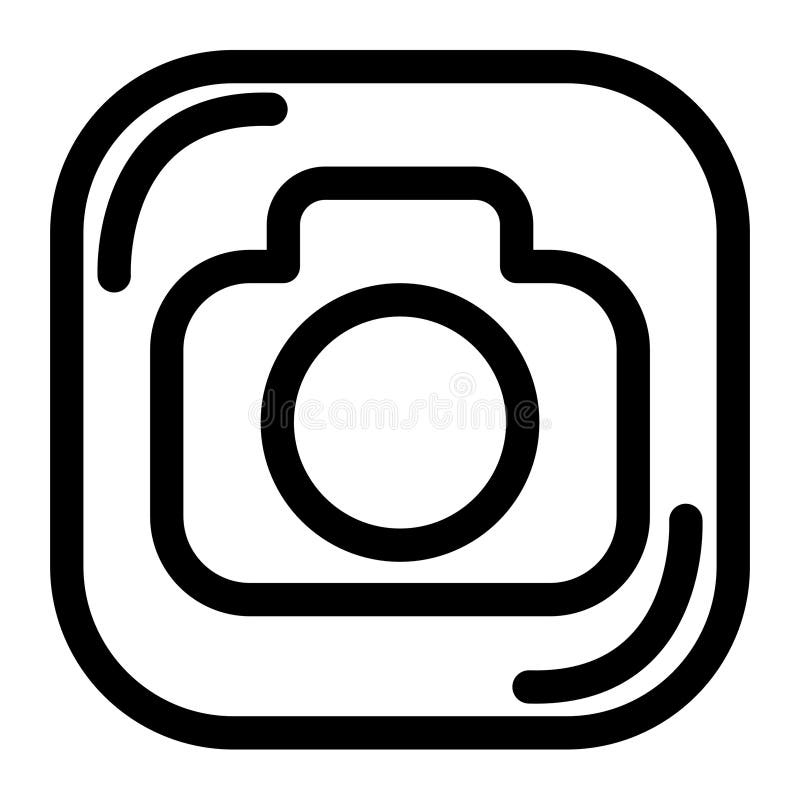 Modern UI UX - Clean Camera Icon Stock Vector - Illustration of ...