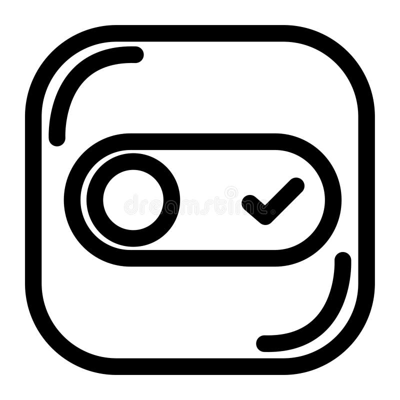 Modern UI UX - Clean Smartphone Slider Icon Stock Vector - Illustration ...