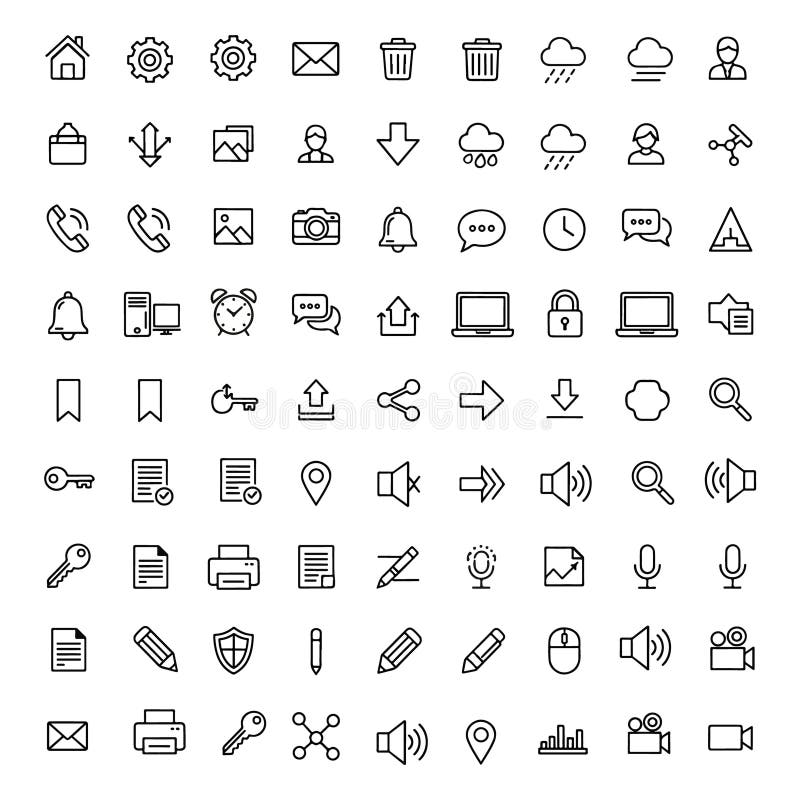 Modern UI, UX Icons and Business Concepts for Digital Projects Stock ...