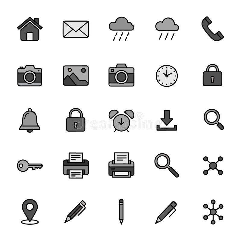 Modern UI, UX Icons and Business Concepts for Digital Projects Stock ...