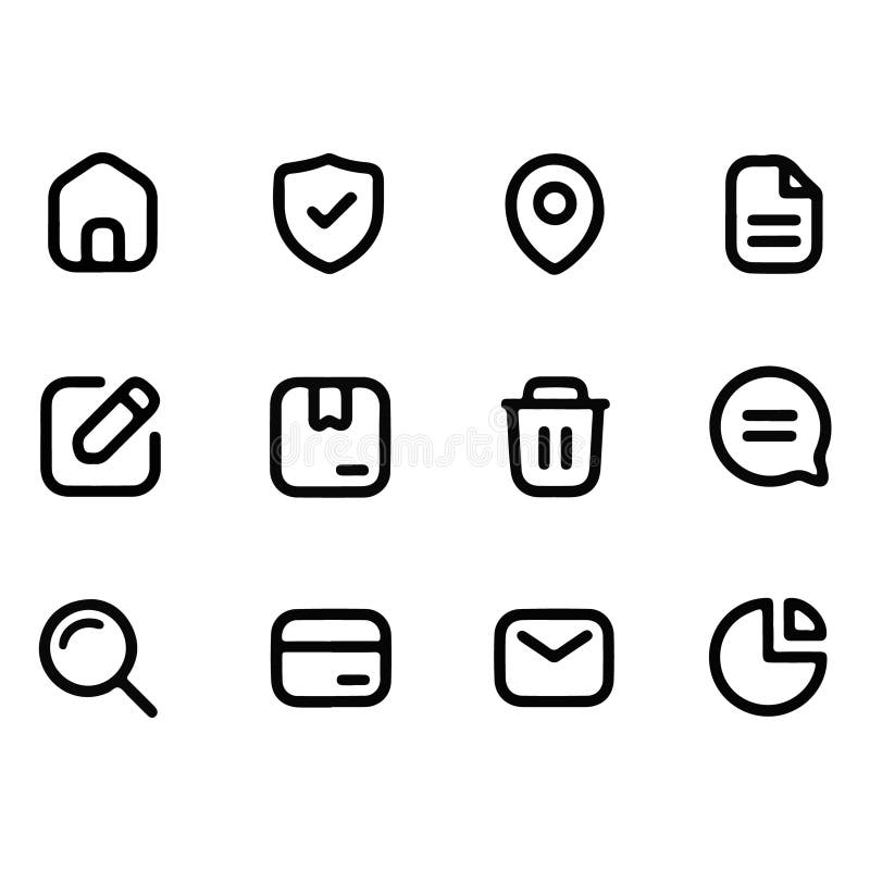 Modern UI, UX Icons and Business Concepts for Digital Projects Stock ...