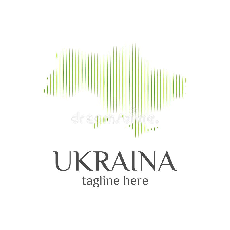 Modern Ukrainian Map Wave Logo Template Designs Vector Illustration ...