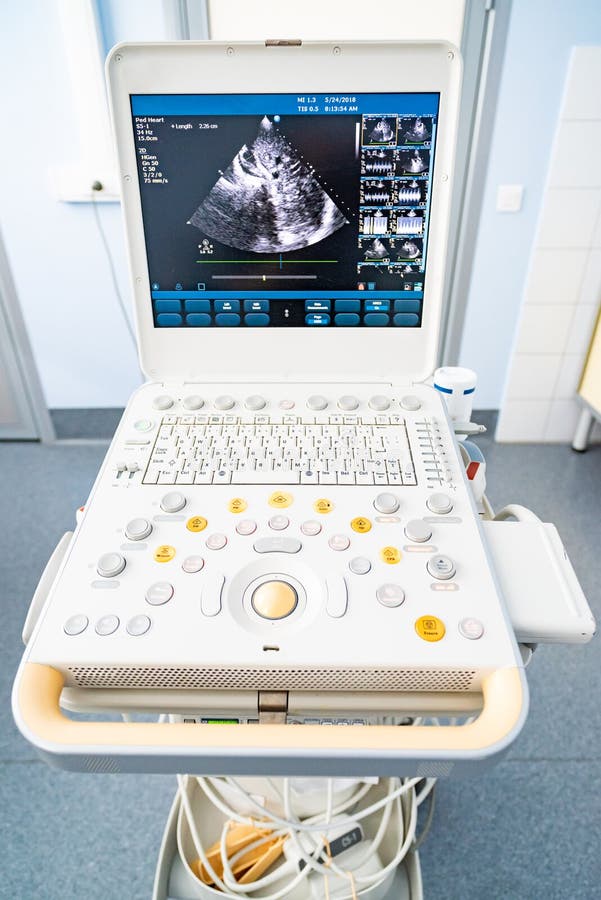 Modern ultrasound machine stock photo. Image of machine - 118567446