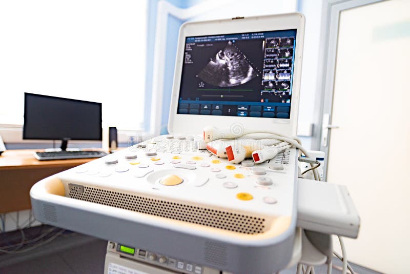 Modern ultrasound machine stock photo. Image of device - 118567432