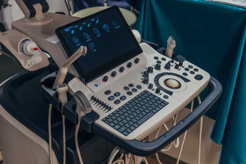 Modern Ultrasound Machine in Clinic Laboratory of Sonography ...