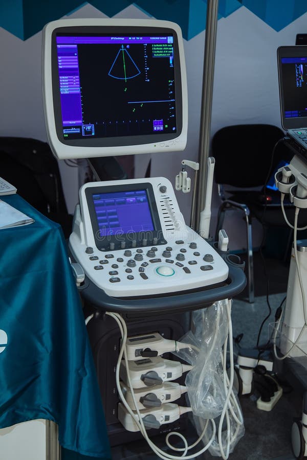 Modern Ultrasound Machine in Clinic Laboratory of Sonography ...