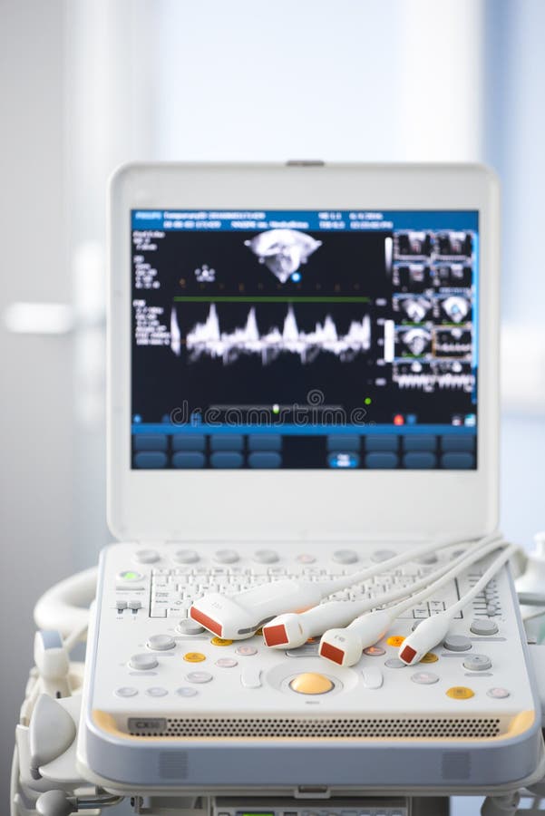 Modern ultrasound machine stock image. Image of mitral - 72660969