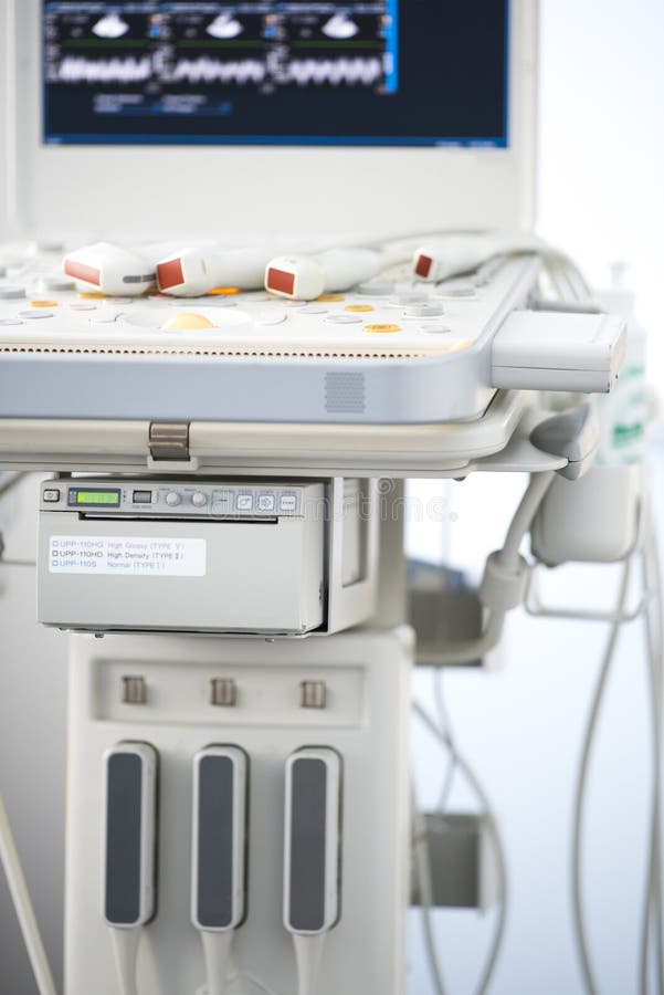 Modern ultrasound machine stock photo. Image of echocardiography - 72663516
