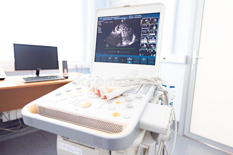 Modern ultrasound machine stock image. Image of health - 118567435