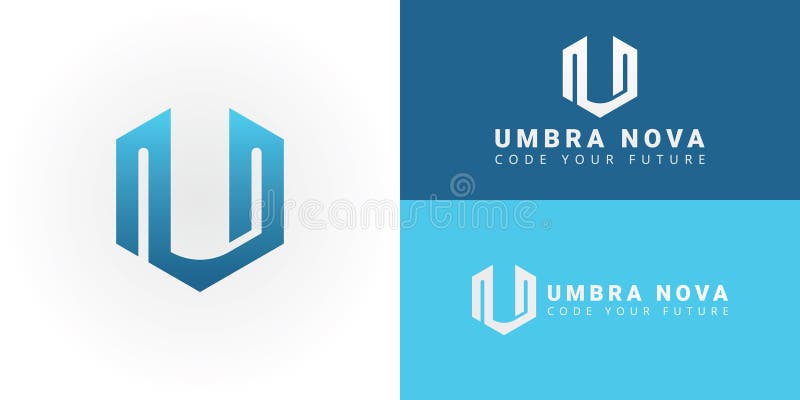 Modern UN Logo for Software Development. Stock Vector - Illustration of ...
