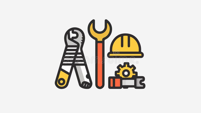Modern Under Construction Icon for Construction Projects and Websites ...