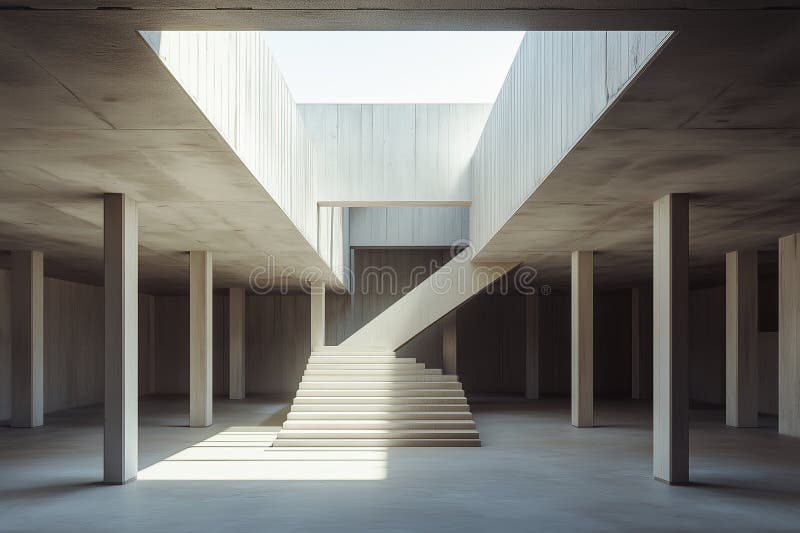 Modern Underground Architectural Space Stock Photo - Image of ...