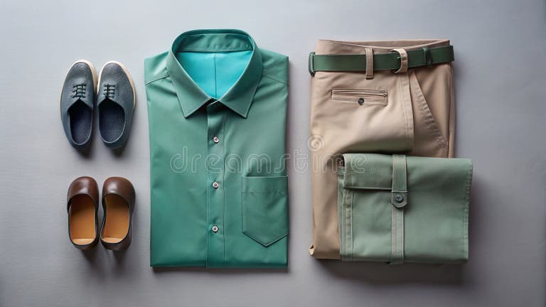 Modern Uniform Design a Flat Lay Showcase of Style and Functionality ...