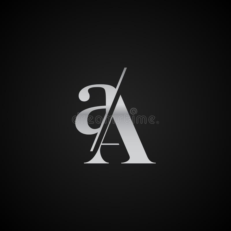 Modern Unique AA Initial Letter Elegant Logo Template Vector Creative ...