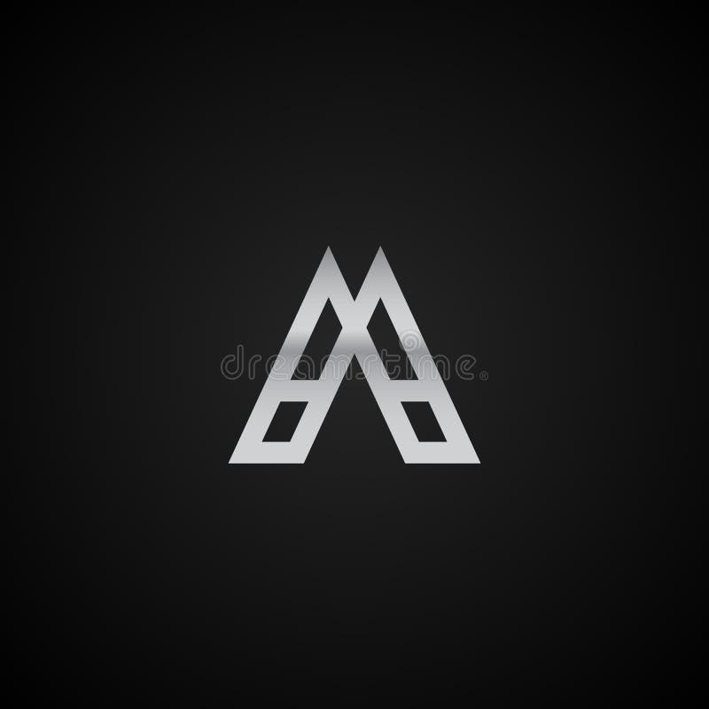 Modern Unique AA Initial Letter Elegant Logo Template Vector Creative ...
